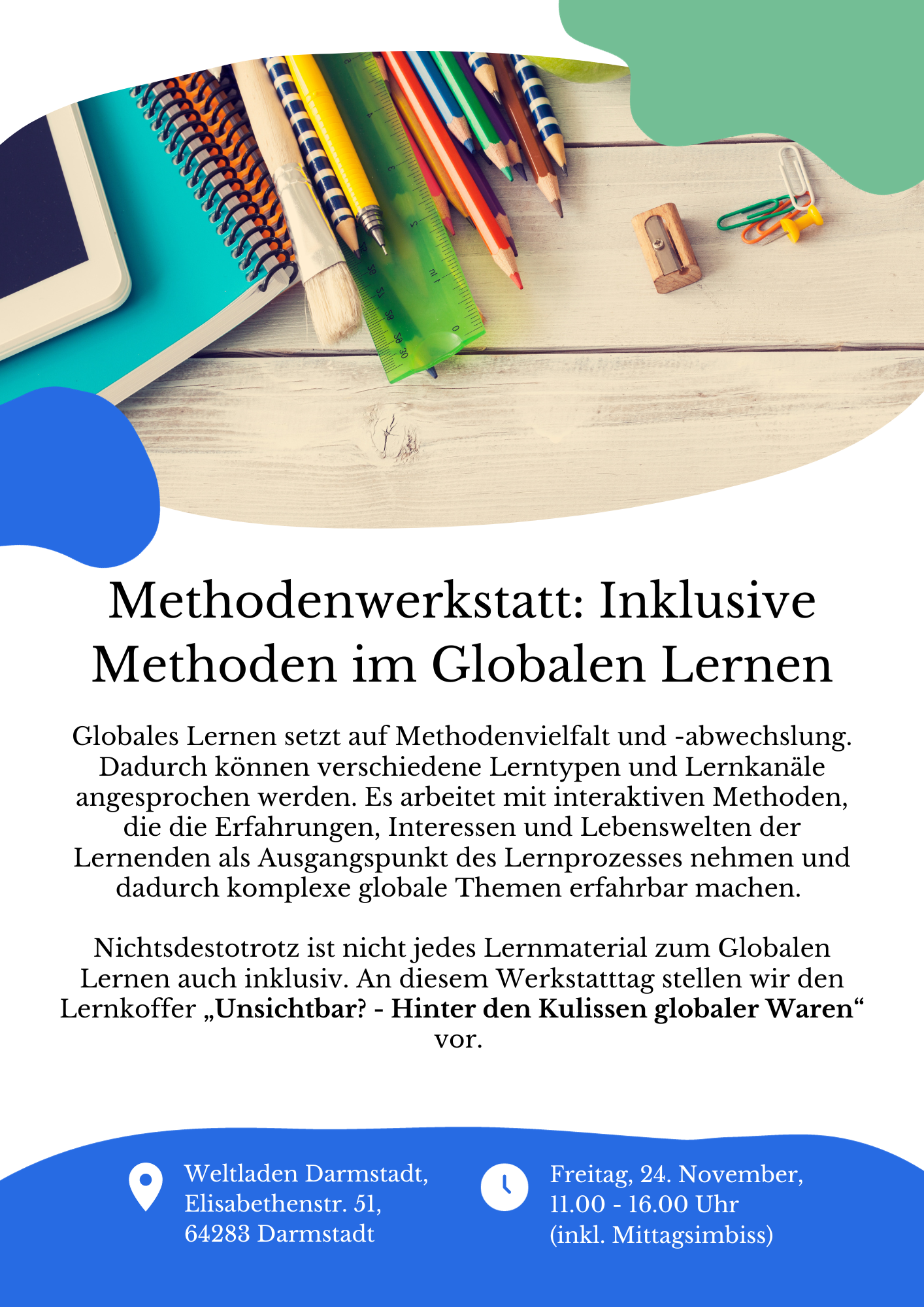 Methodenwerkstatt: Inklusive Methoden im Globalen Lernen - Entwicklungspolitisches Netzwerk Hessen